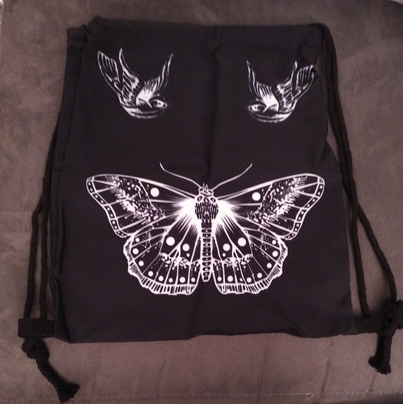 Bags | New Drawstring Shoulder Bag Backpack Butterfly | Poshmark